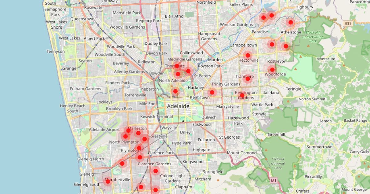 Adelaide Mobile Speed Camera Locations